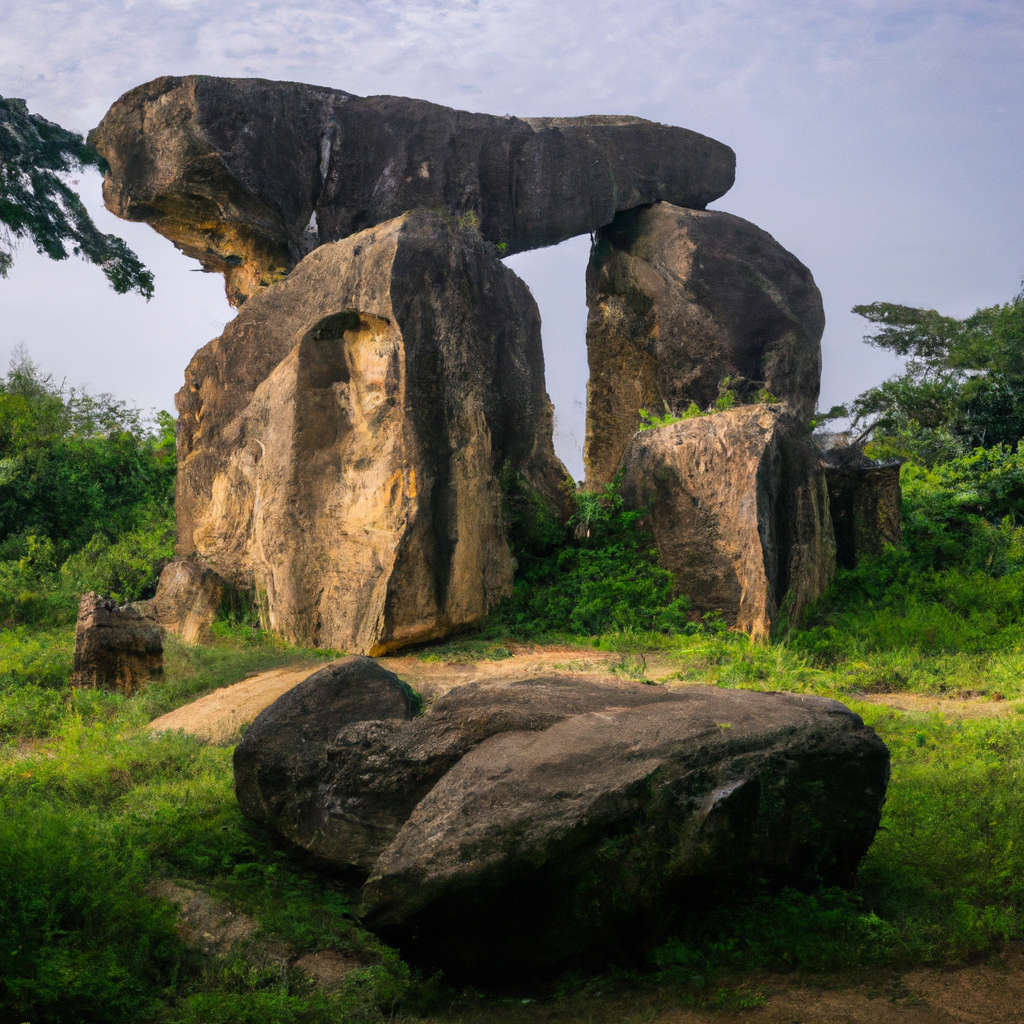 Carved Stone Monoliths At Alok, Cross Rivers State In Nigeria: Overview ...