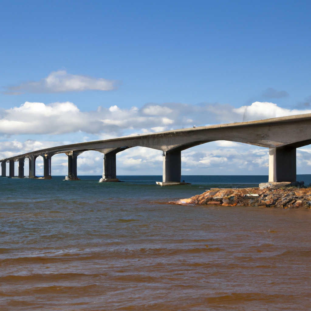 Confederation Bridge - Prince Edward Island and New Brunswick In Canada ...