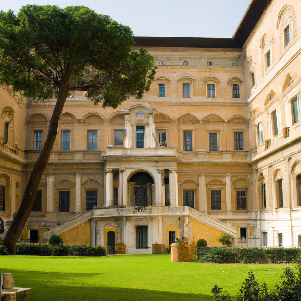 Cortile della Biblioteca (Library Courtyard) In Vatican-City: Overview ...