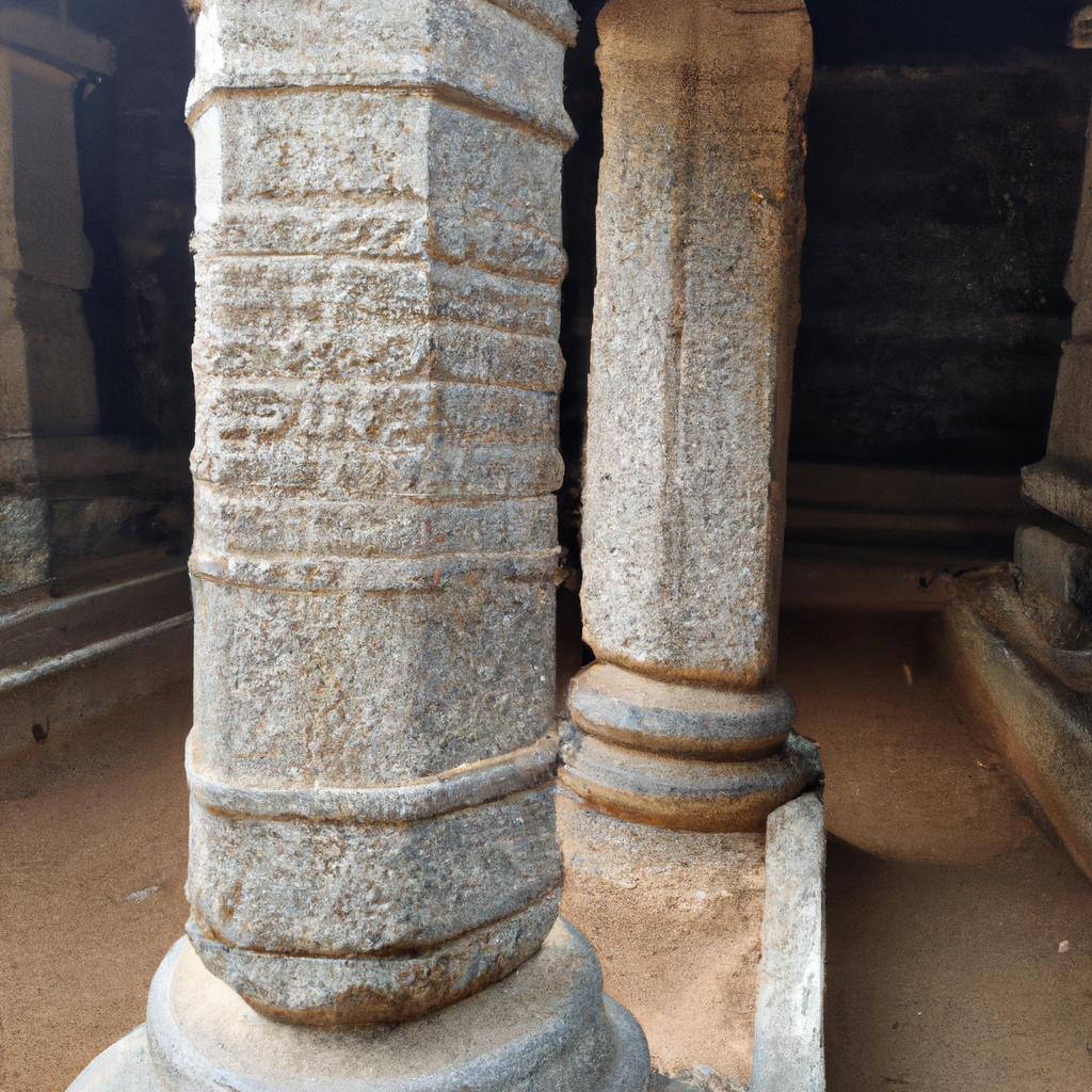 Inscribed Pillar and slab in Mallesvarasvami temple In India: History ...