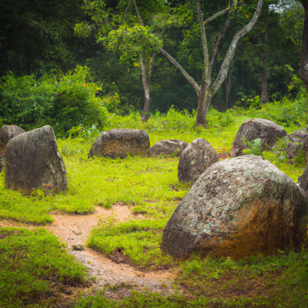 Megalithic cists and cairns with stone circles, Ayyanjeri In India ...