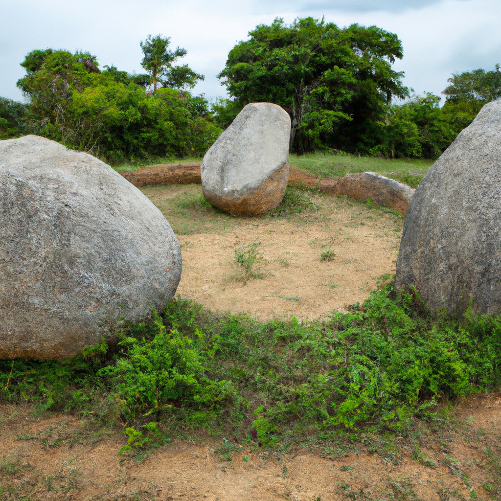 Megalithic cists and cairns with stone circles, Erumaiyur In India ...