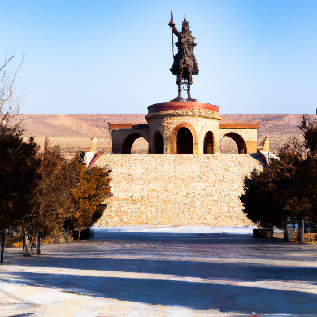 Monument to the Battle of Kyzyl Atrek - Kyzyl Atrek In Turkmenistan ...