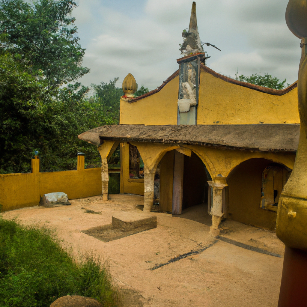 Shrine of Osun at Afin Ata-Oja (Palace), Osogbo, Osun State In Nigeria ...
