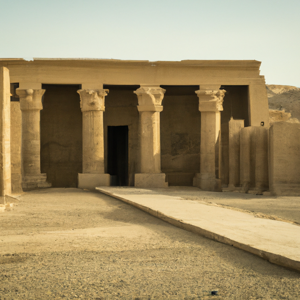 Temple of Osiris at Abydos East Bank North West South East In Egypt ...