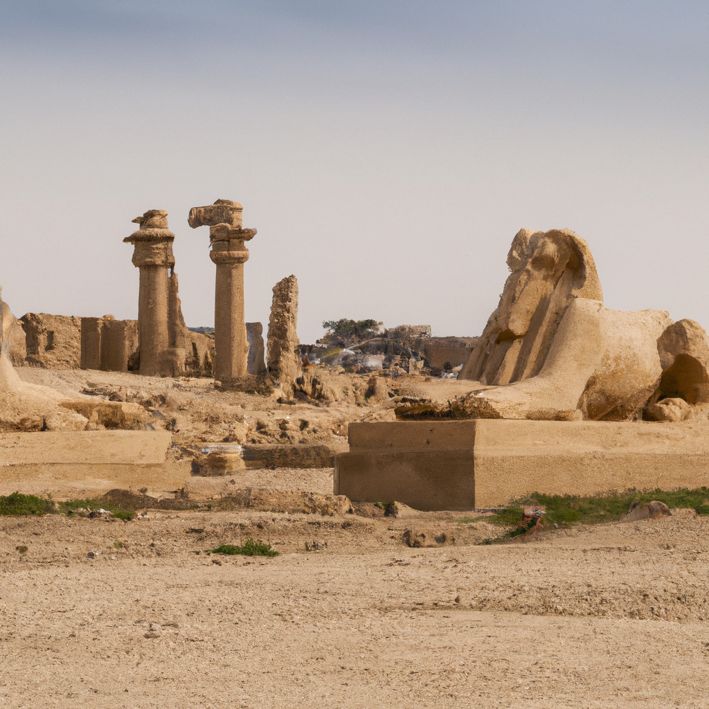 Temple of Thoth at Hermopolis Magna South East West South West East ...