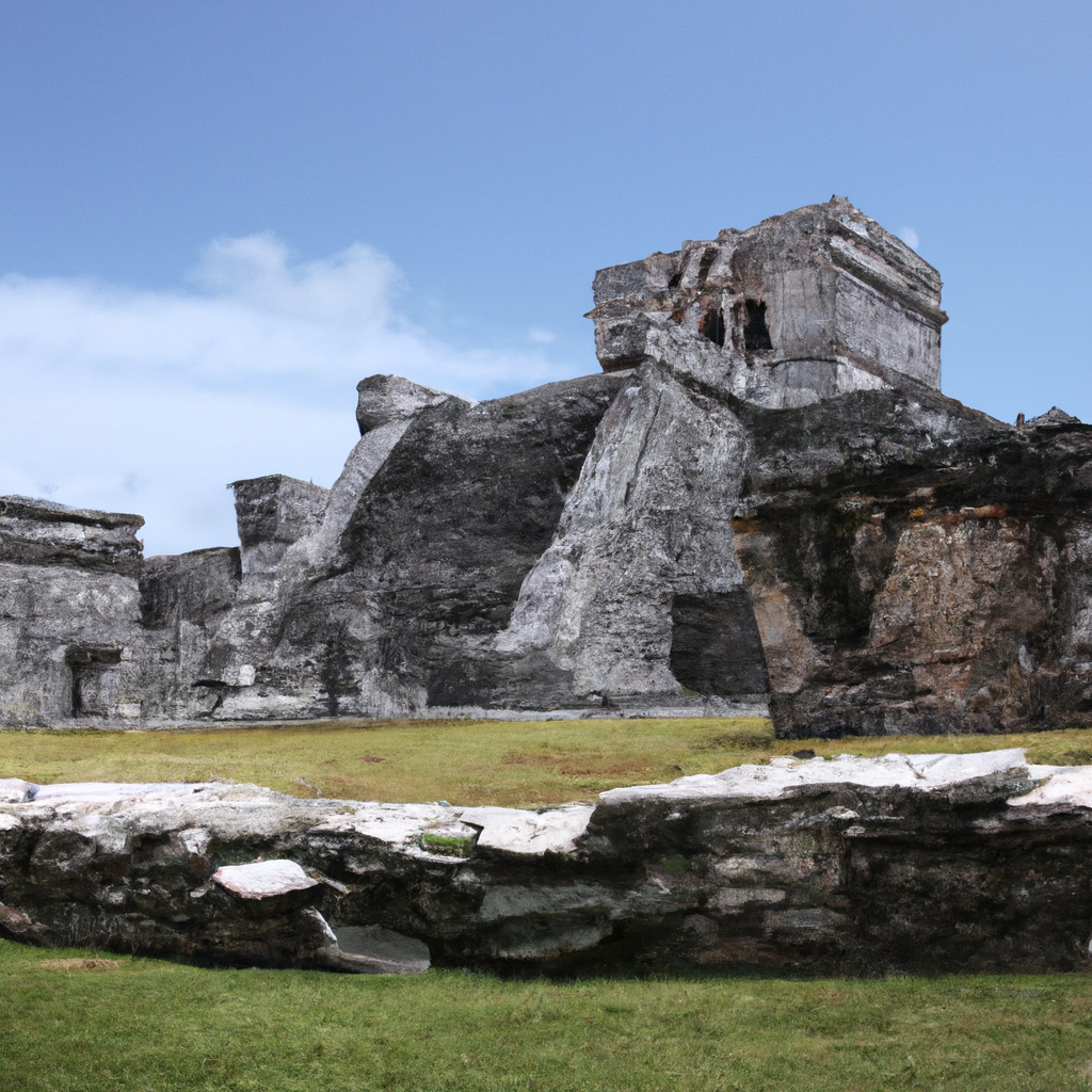 Tulum (Temple of the Frescoes and Temple of the Descending God ...