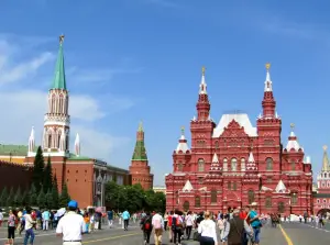 A Route Guide to Reach the Red Square, Moscow